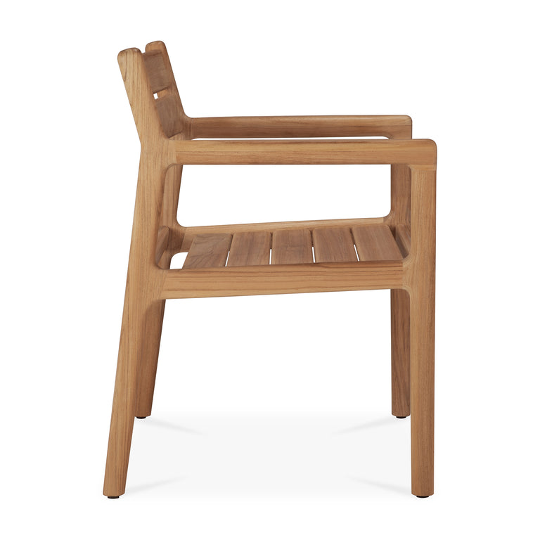 Jack Outdoor Dining Chair - Teak (with armrest) – SOBU