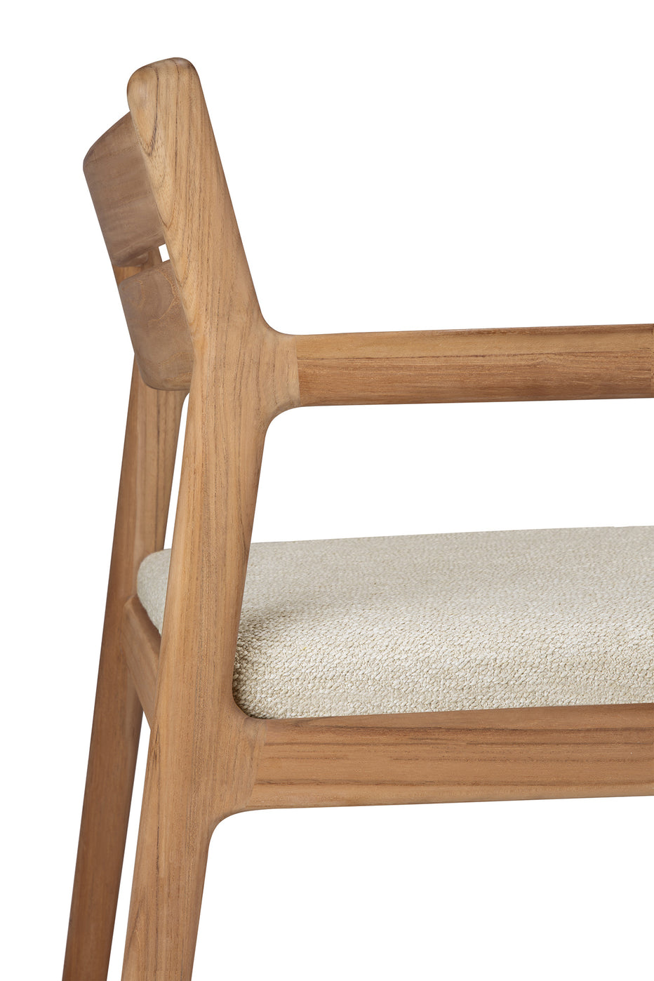 Jack Outdoor Dining Chair - Teak (with armrest) – SOBU