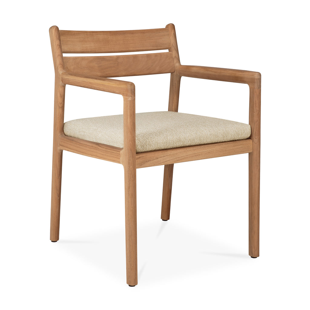 Jack Outdoor Dining Chair - Teak (with armrest) – SOBU