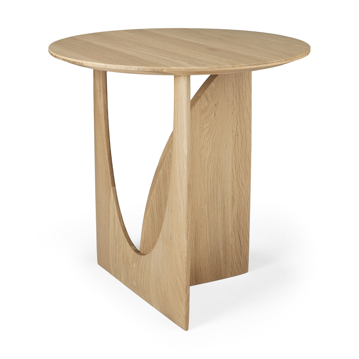 Geometric Side Table - Oak – SOBU