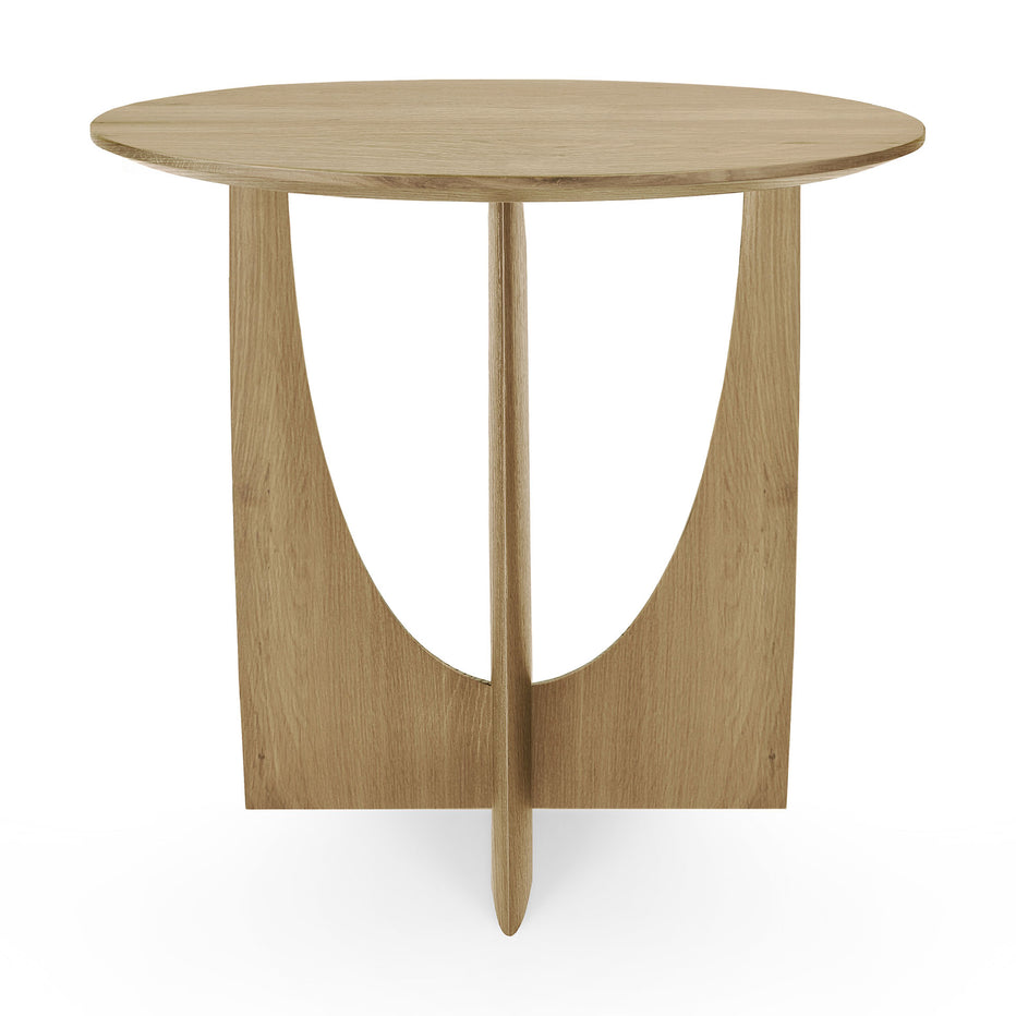 Geometric Side Table - Oak – SOBU