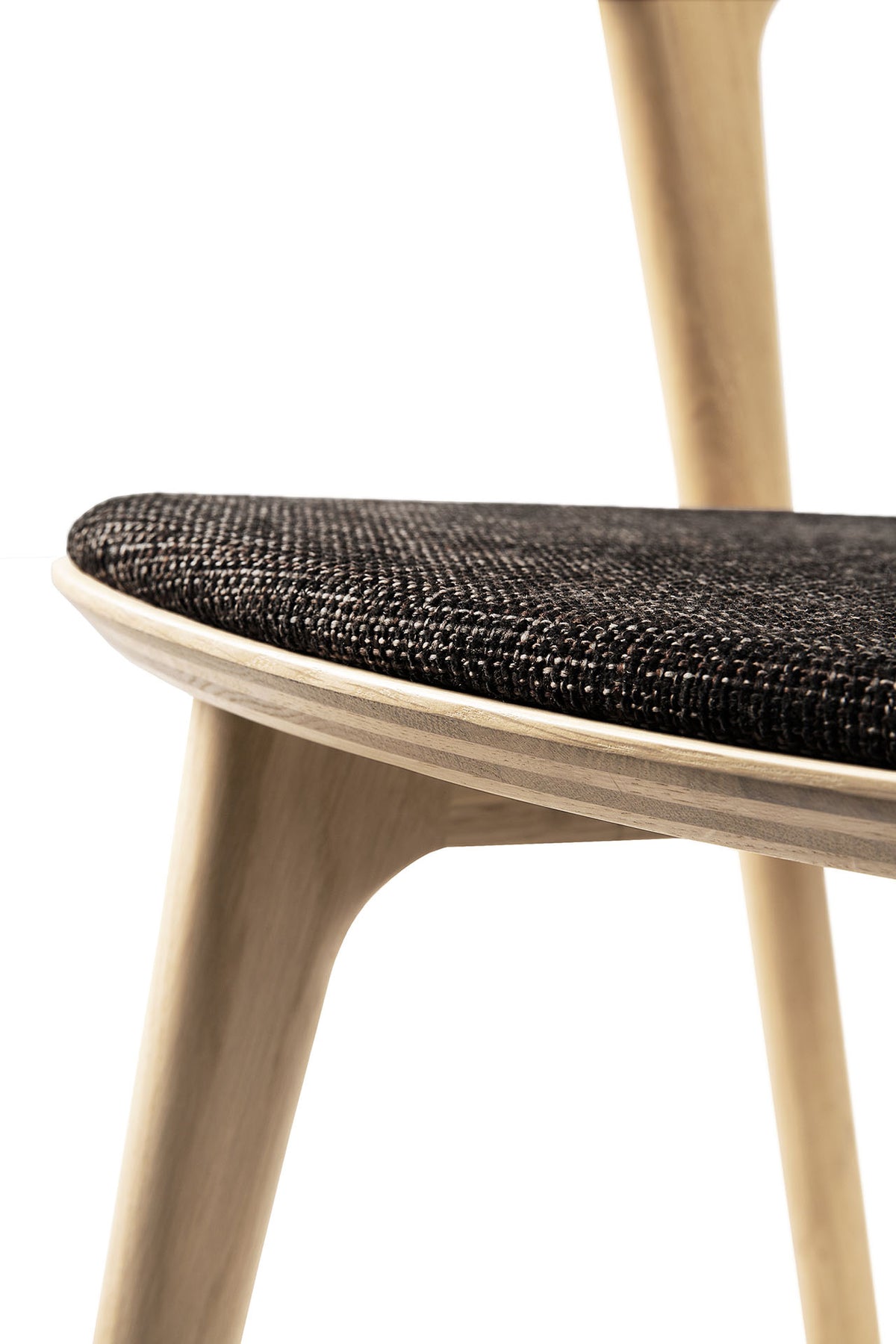 Bok Dining Chair - Oak with Dark Brown Fabric – SOBU