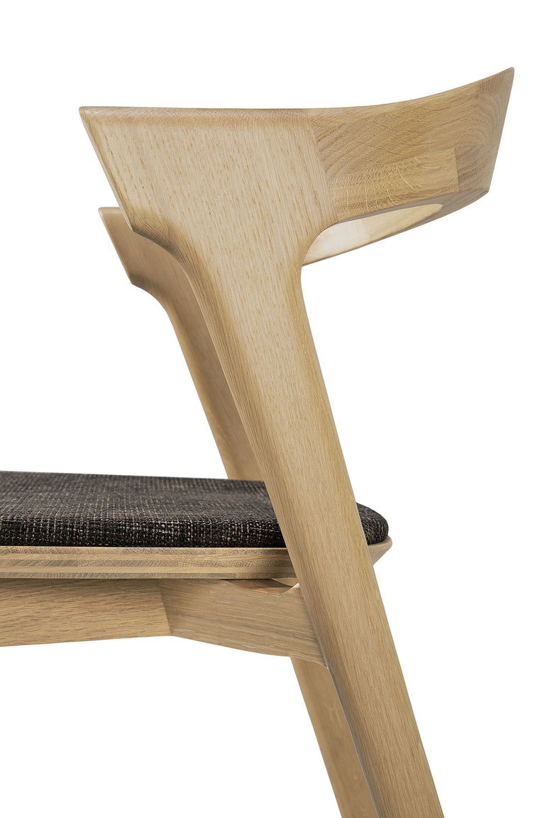 Bok Dining Chair - Oak with Dark Brown Fabric – SOBU