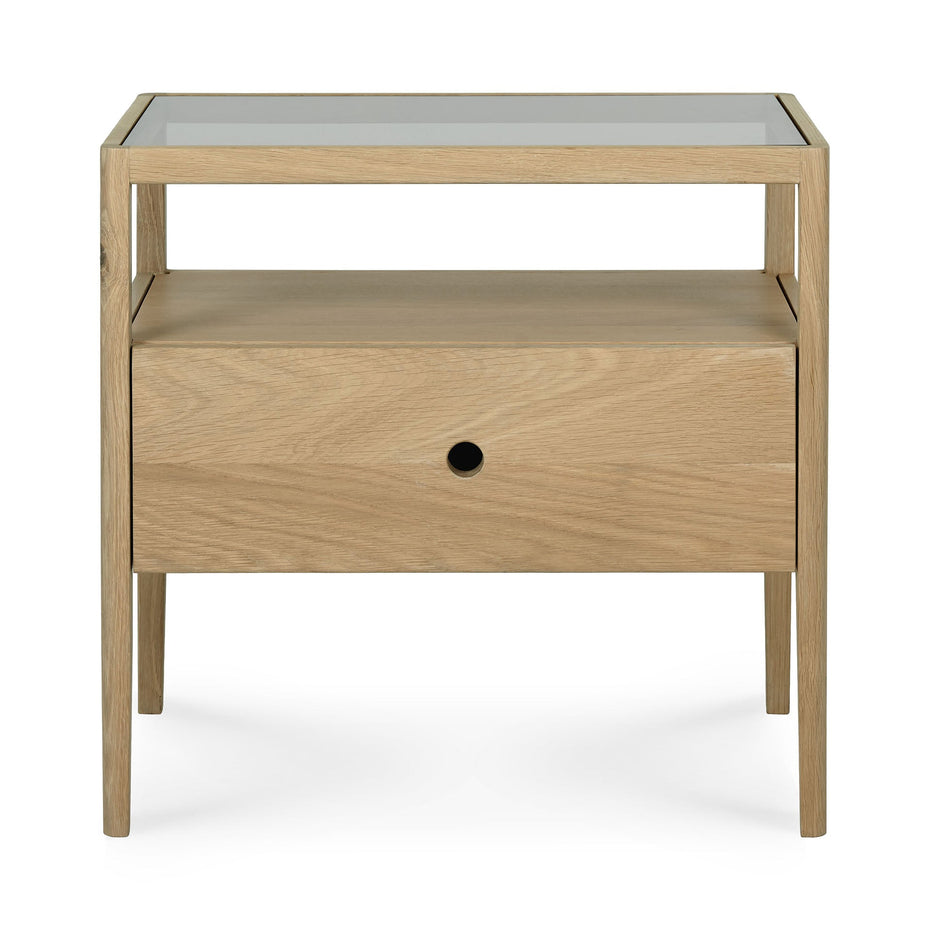 Spindle Nightstand - Oak – SOBU