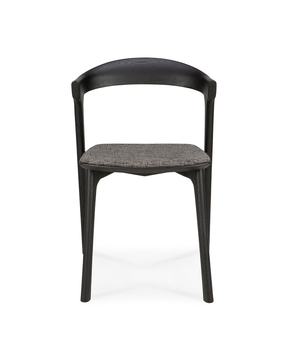 Bok Dining Chair - Black Oak with Grey Fabric – SOBU