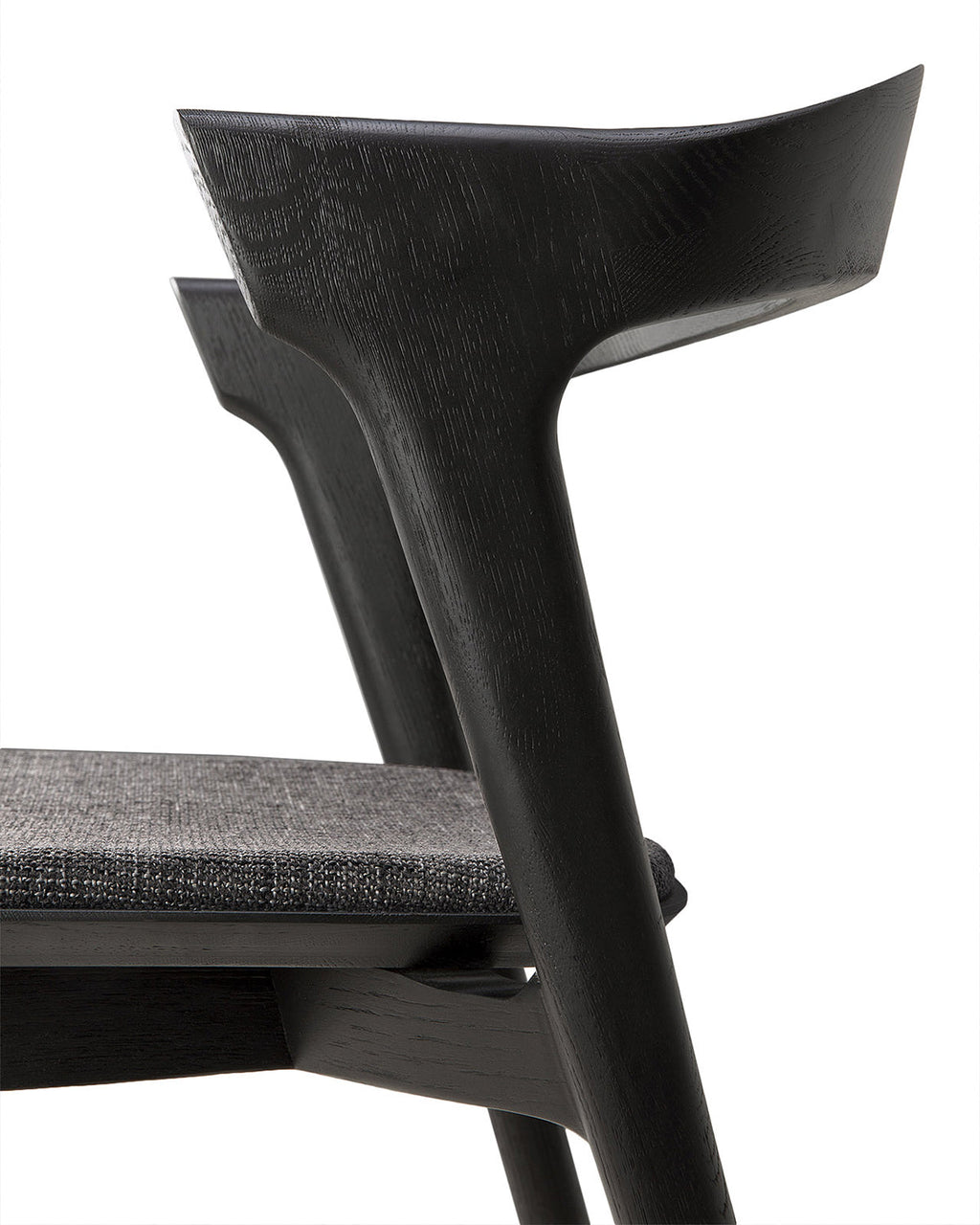 Bok Dining Chair - Black Oak with Grey Fabric – SOBU
