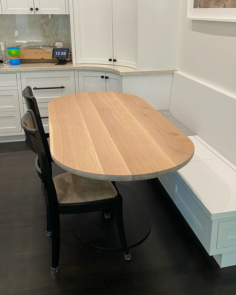 Disco Racetrack Dining Table - White Oak – SOBU