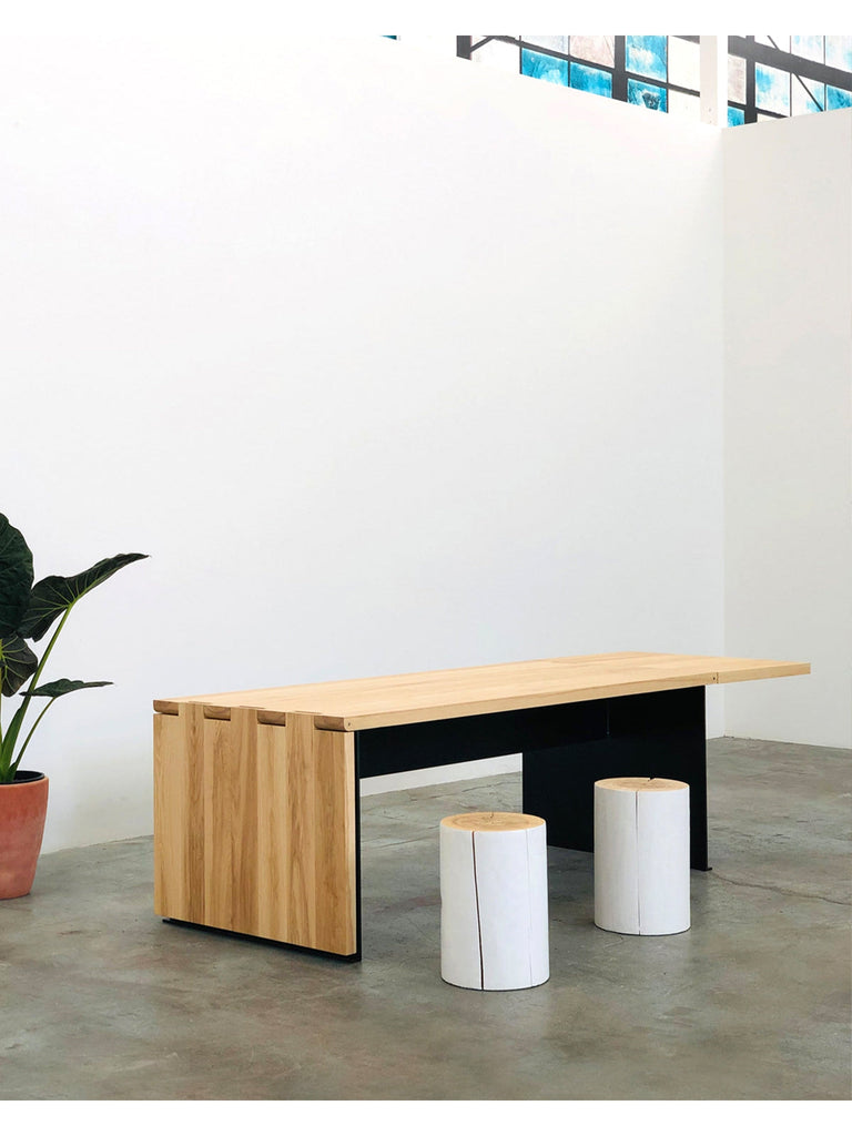 Hinge Extension Dining Table - White Ash – SOBU