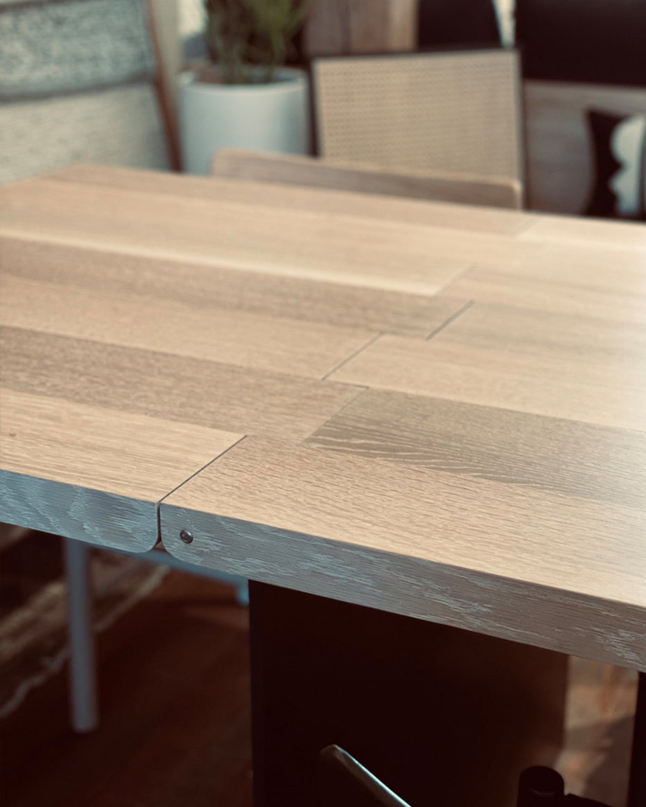 Hinge Extension Dining Table - White Oak – SOBU