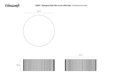 Roller Max Coffee Table - Mahogany – SOBU